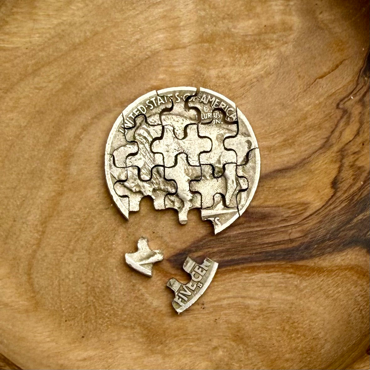 Buffalo Nickel Puzzle Coin – Allie Perry Designs